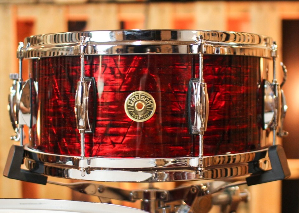 Gretsch Broadkaster Ruby Red Pearl Drum Set - 22,13,16,6.5x14 - SO ...
