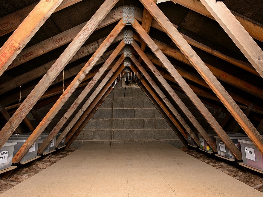 Loft Ledge Truss Shelf Kit With Boards Perfect For Attic Storage | eBay