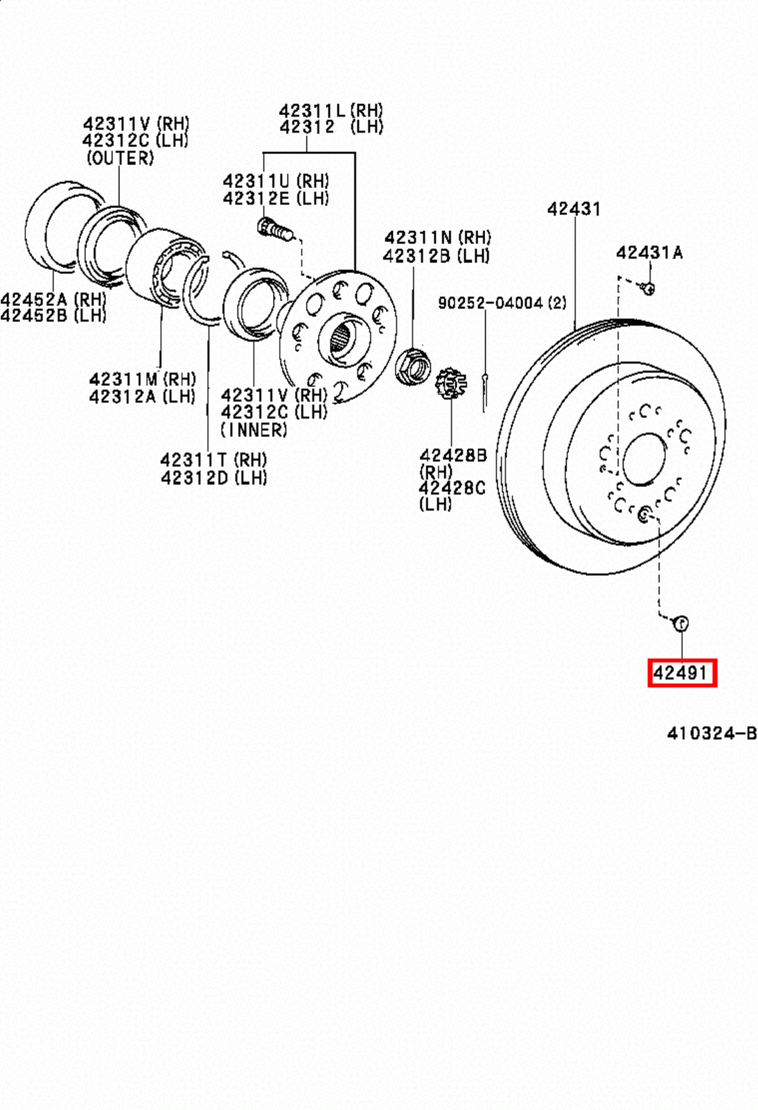 Genuine Lexus RX350 GSU30 GGL16 GGL15 GGL10 Rear Handbrake Shoe ...