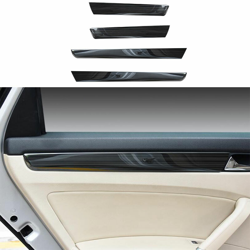 For VW Passat B7 2011-2015 Black Titanium Interior Door Panel Cover ...
