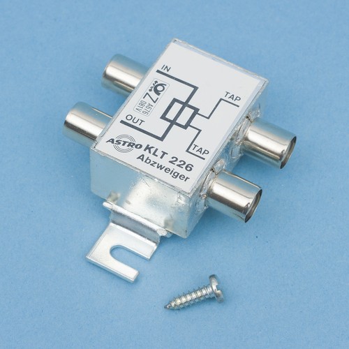 ASTRO 2-fach HDTV Kabel TV & Radio Abzweiger 26dB 45-860 MHz IEC KLT226 ...