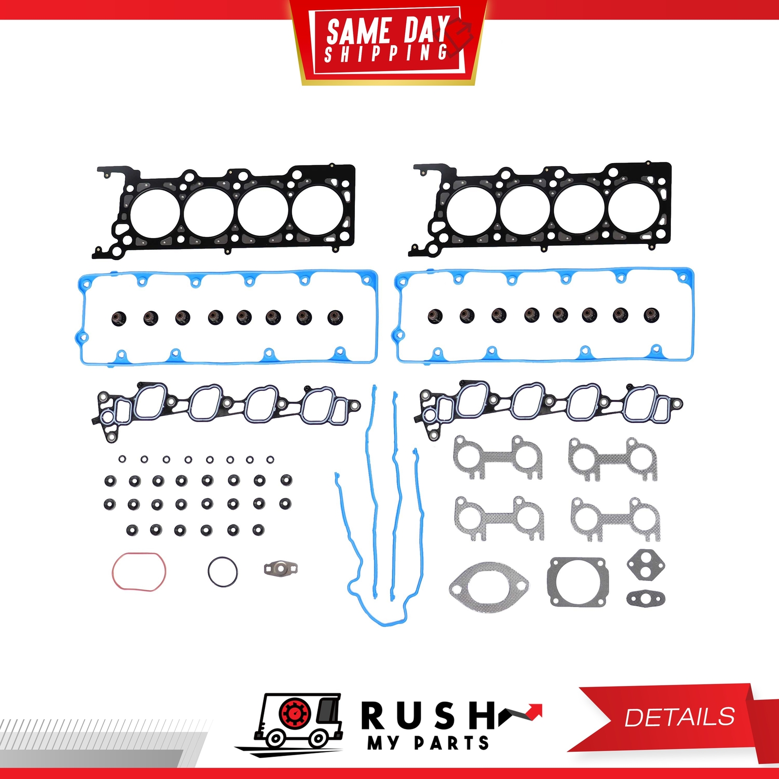 2002 Master Engine Rebuild Kit For Ford Mustang 4.6L V8 SOHC 16v DNJ ...