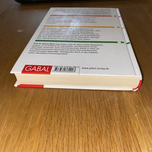 Steven Reiss DAS REISS PROFILE Buch 16 Lebensmotive | eBay.de