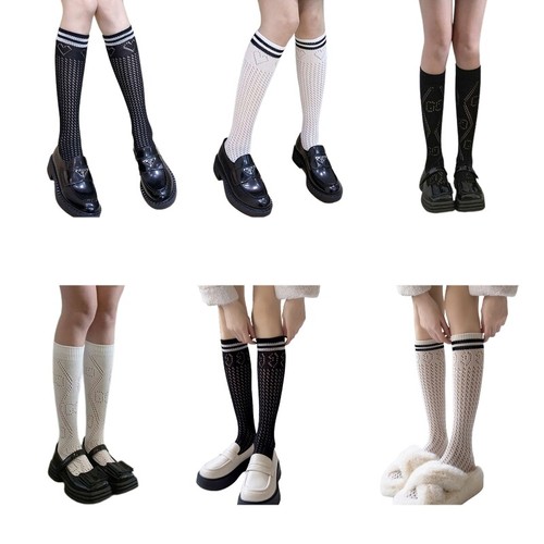 JK Socks Jk Stocking Harajuku Long Sock Leg Warmer Hollow Slouch Socks ...