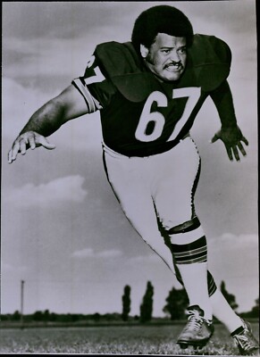 LG789 1981 Wire Photo GEORGE SEALS Chicago Bears NFL Football Lineman ...