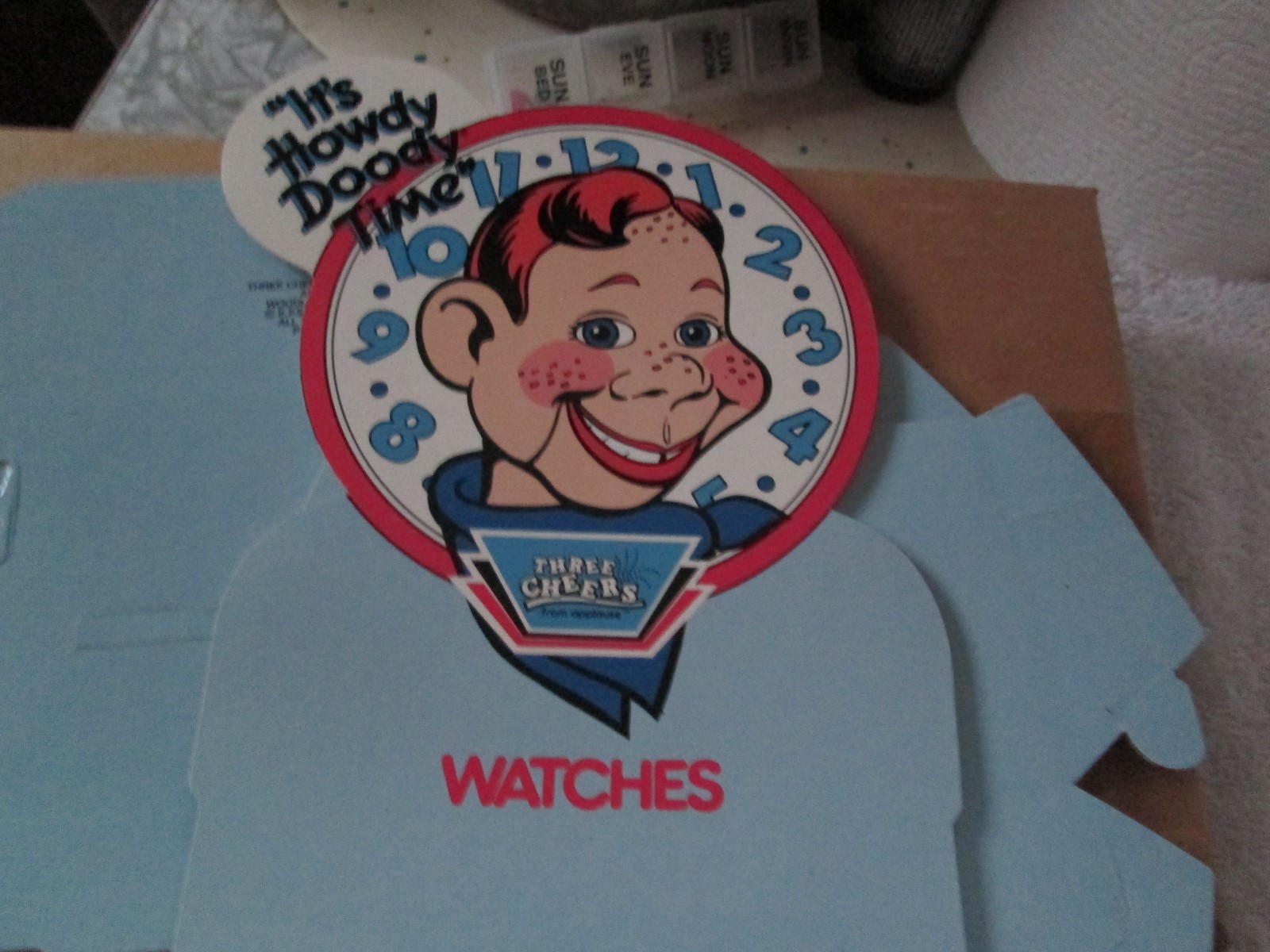 Howdy Doody Display & 3 "It's Howdy Doody Time" Watches - 40th Anniv ...