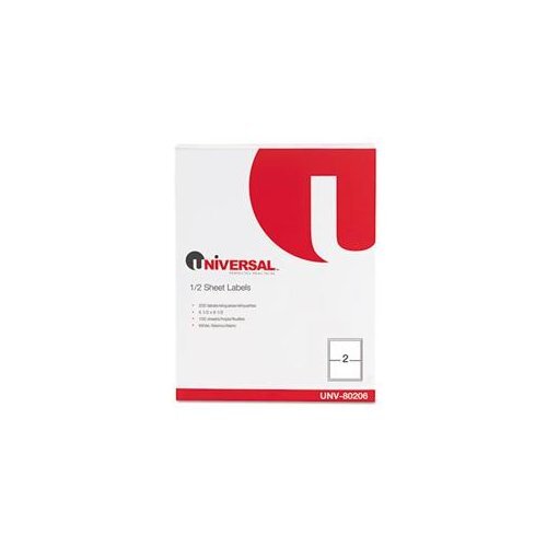 Universal Office Products 80206 Inkjet/laser Printer Labels, 5-1/2 X 8 ...