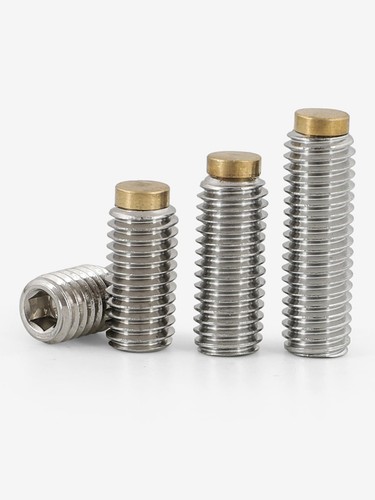 304 Stainless Steel Hexagon Socket Set Screws With Brass Dog Point M3 ...