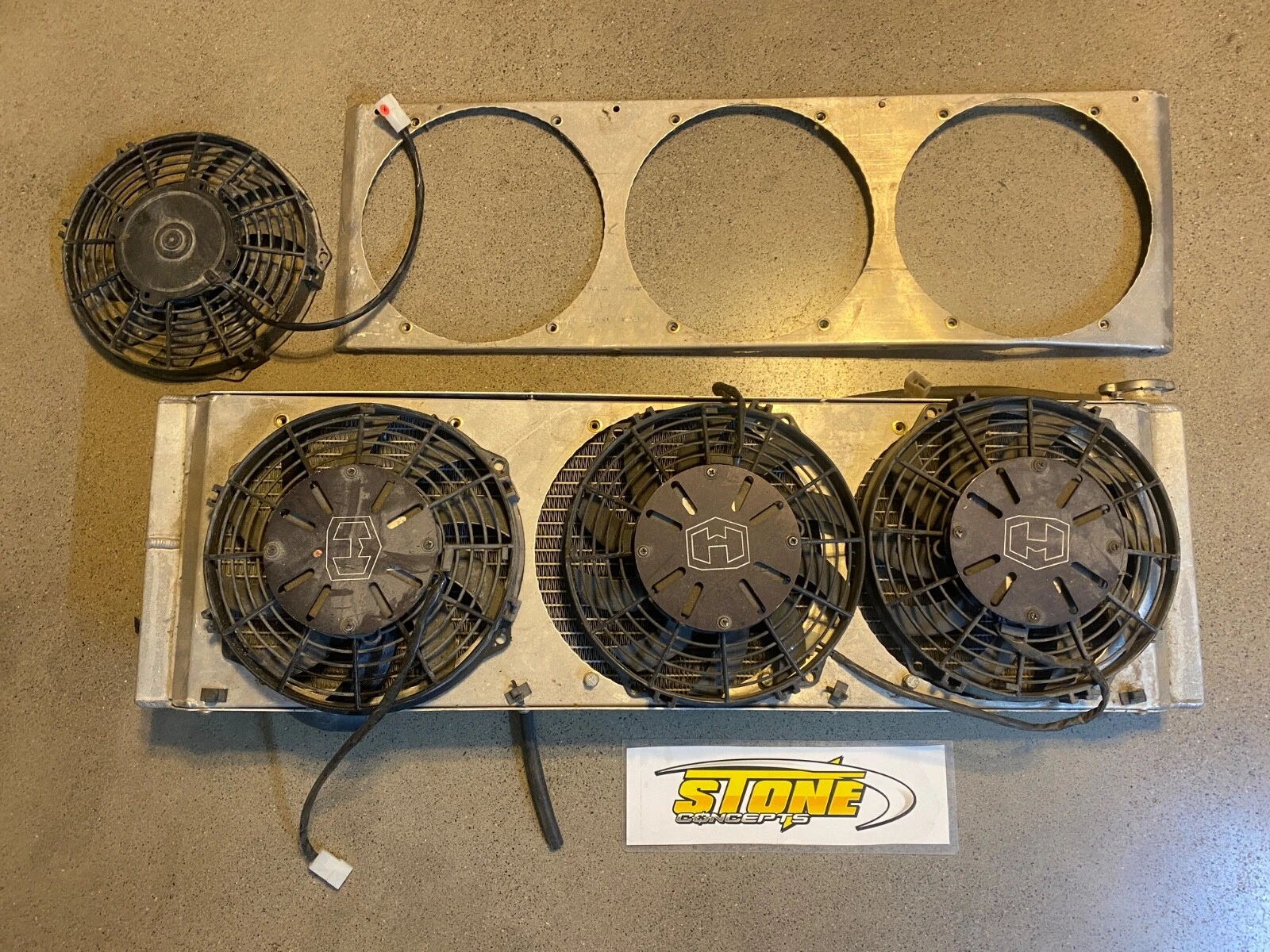OVERSIZED CAN AM X3 1000 RADIATOR RELOCATION AFTERMARKET CBR HESS ...