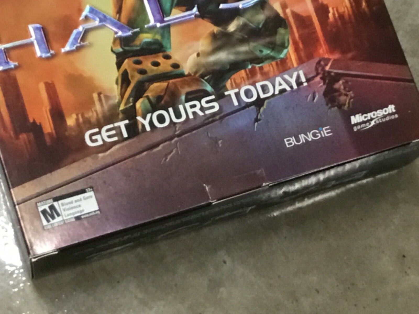 HALO 2 MASTER CHIEF XBOX STANDEE GAME STORE Counter DISPLAY poster box ...