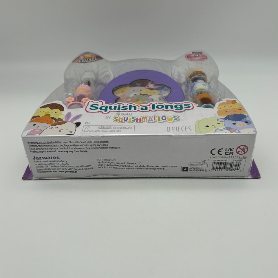 Squish-a-longs by Squishmallows Easter Collection 4 Pack Mini Squish ...