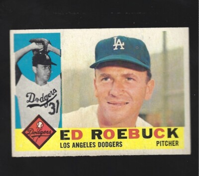1960 TOPPS ED ROEBUCK # 519 NEAR MINT | eBay