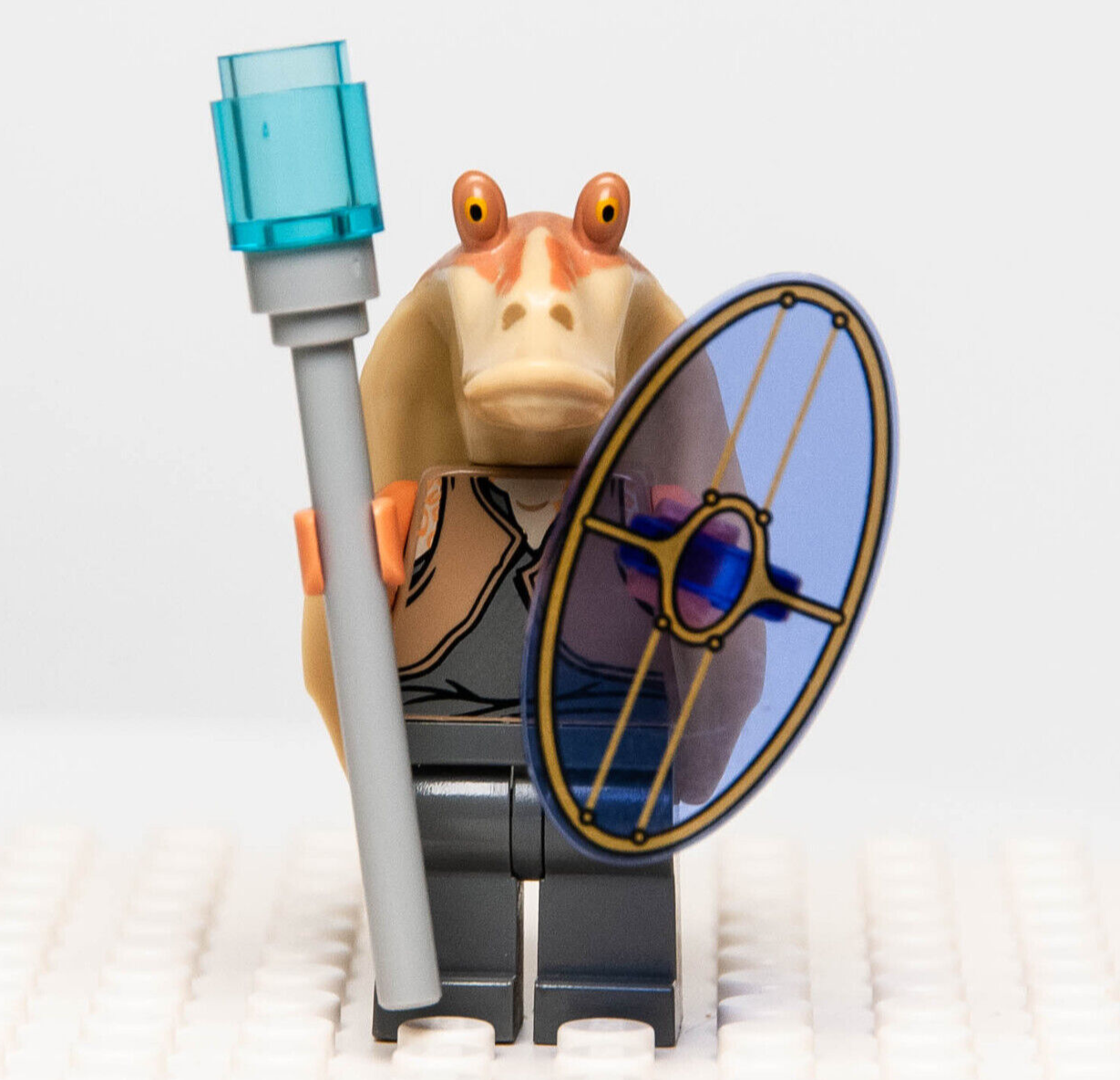 LEGO® Minifigure Star Wars Jar Jar Binks w/Gungan Shield 75080 9499 ...