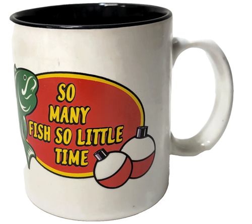 So many fish so little time 12 oz. Coffee/Tea Cup/Mug EUC | eBay