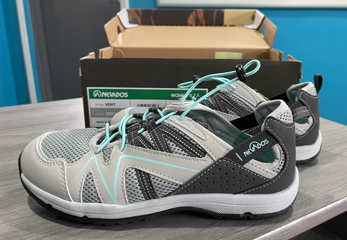 NEVADOS WOMEN'S VENT BUNGEE CLOSURE SHOES, GREY/TEAL, 7.5 | eBay