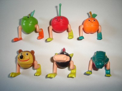 ONKEN WALKING FRUITS & ANIMALS FIGURINES SET GERMANY - FIGURES ...