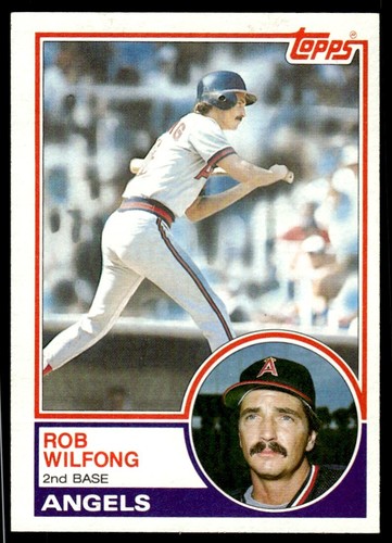 1983 Topps Baseball Card Rob Wilfong California Angels #158 | eBay