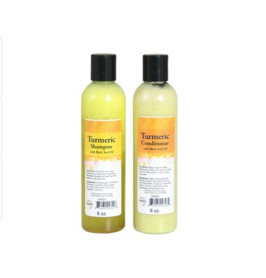 Turmeric Shampoo & Conditioner with Black Seed Oil Set | eBay