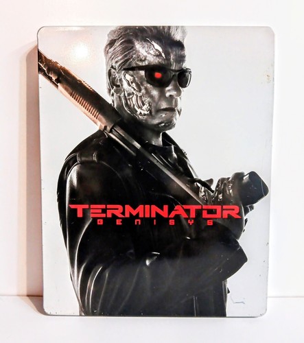Terminator Genisys Blu-ray/DVD Steelbook Schwarzenegger No Scratches On ...