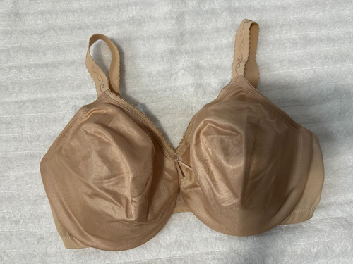 NWOT/B Wacoal Minimizer Underwire Nude Satin Cup Adjustable Bra Size US ...