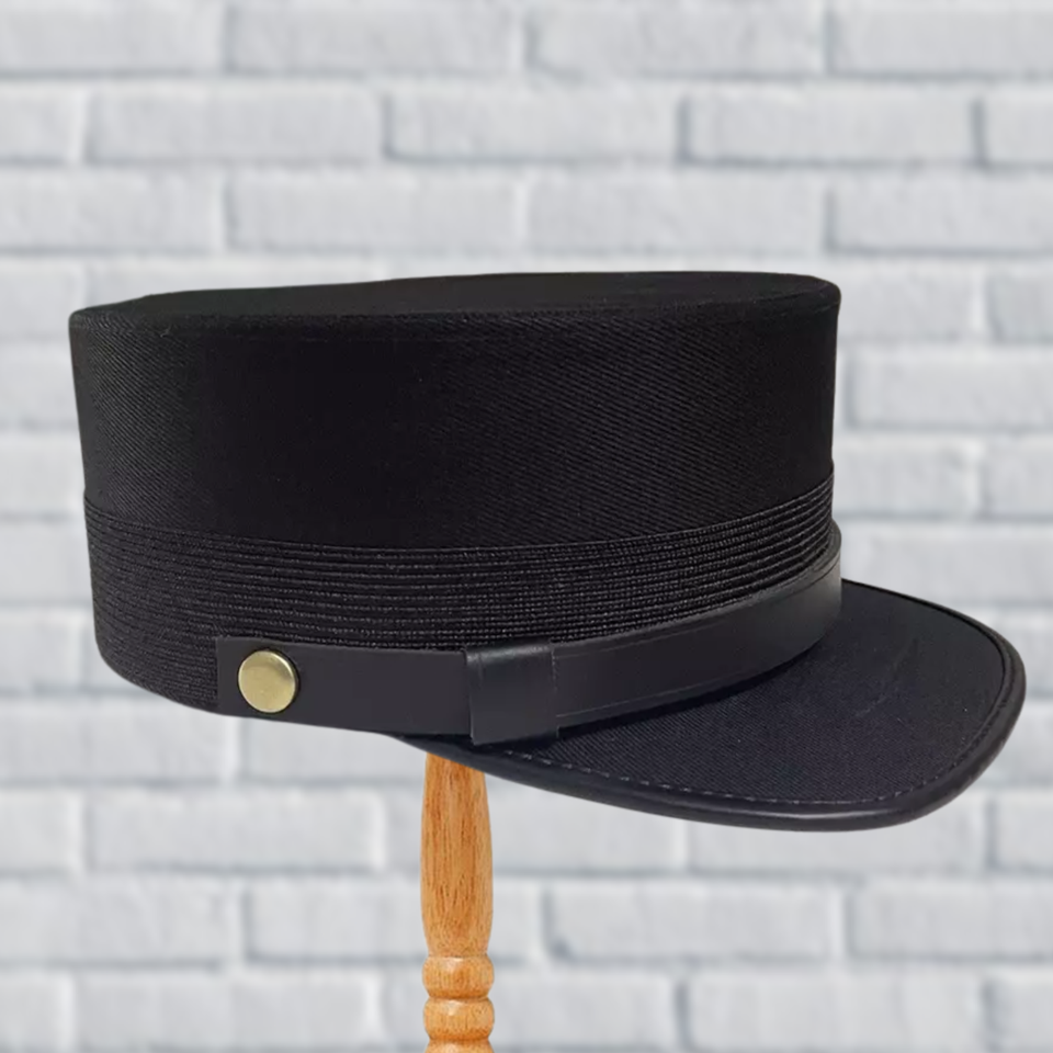 Train Conductor Style Black Kepi hat cap | eBay
