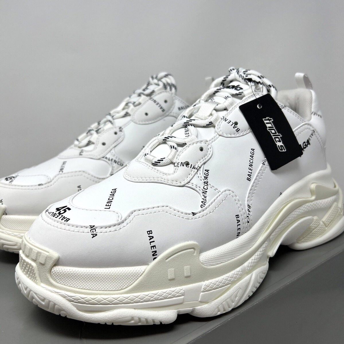 Balenciaga Triple S Allover Logo Men's Sneakers Size 45 EU Balenciaga Triple S Allover Logo Men's Sneakers Size 45 EU