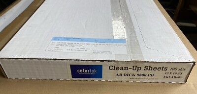 Clean Up Sheets for AB Dick 9800 13" x 19-3/8" PB 100 Sheets Offset ...