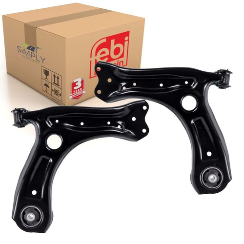 2x Polo Control Arms Wishbone Suspension Front Lower Fits Volkswagen ...