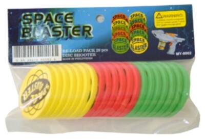 New 20 Soft Foam Discs refill Space Blaster shooter gun disks re-load ...