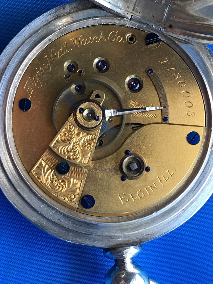 Antique 1883 Elgin Model 1 18s Coin Silver Pocket Watch Runs 144g | eBay