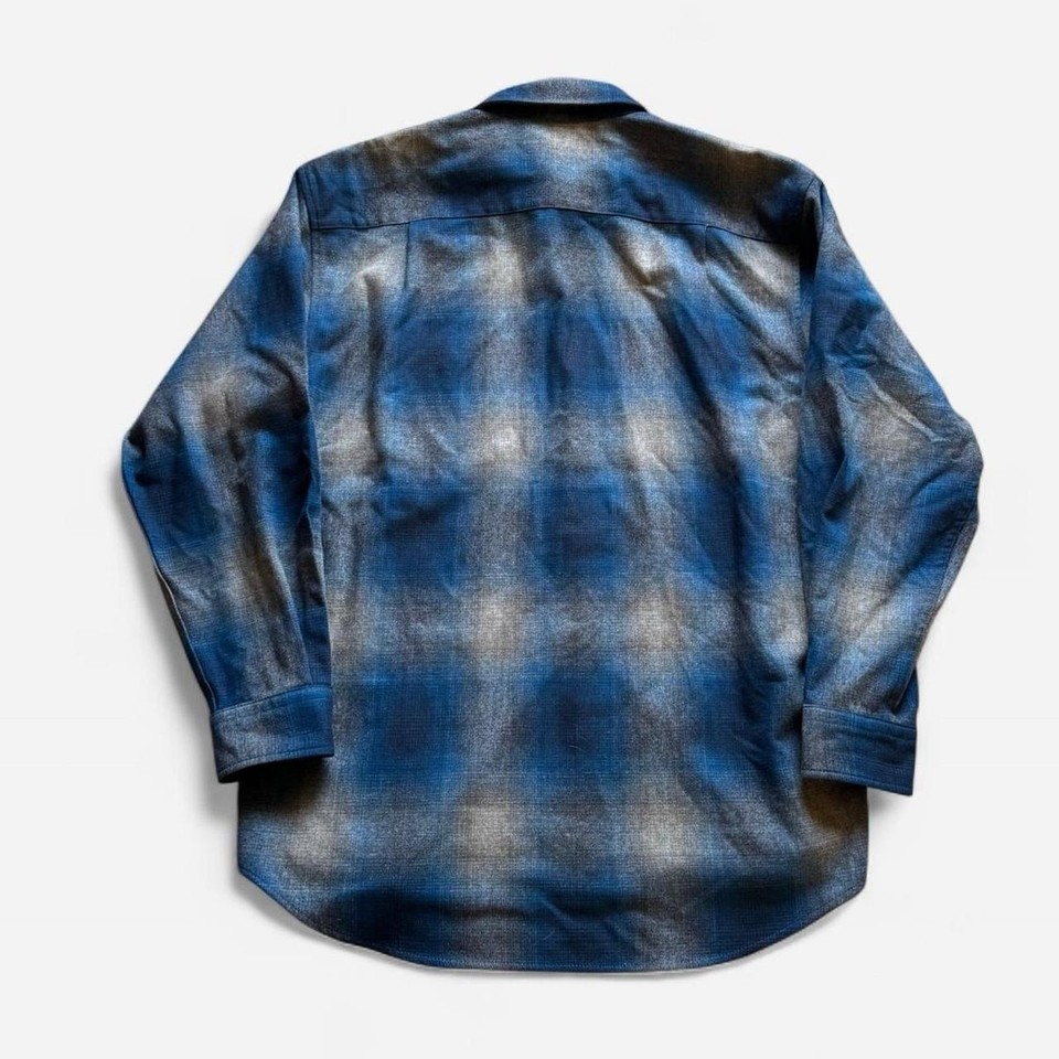 Pendleton Mens Plaid Elbow Patches Trail Shirt Large Long Sleeve Button ...