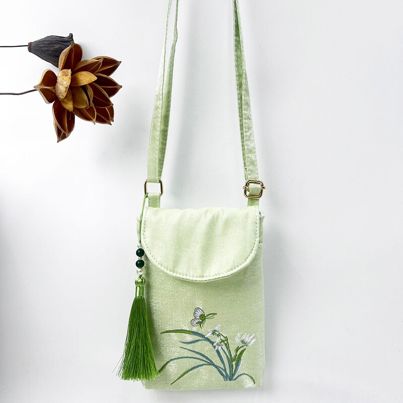 Chinese Embroidery Hanfu Bag Ancient Messenger Shoulder Bag Phone Purse ...