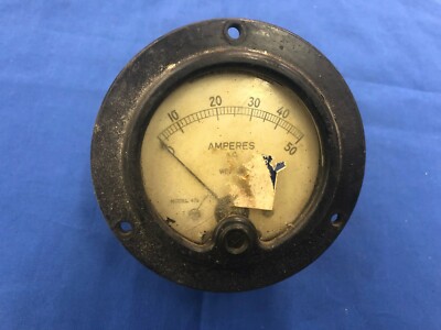 Vintage Weston 476 Amperes Panel Meter Replacement Part 0-50 (#20) | eBay