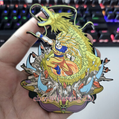 3.9" Son Goku & Shenron limited Metal Pin Badge Anime Collectible NEW ...