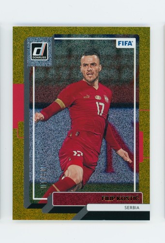 2022-23 Filip Kostic Panini Donruss FIFA Gold Foil Serbia Soccer Card 9 ...