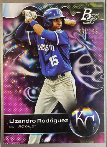 2023 Topps Bowman Platinum TOP-64 Lizandro Rodriguez - Pink Ice ...