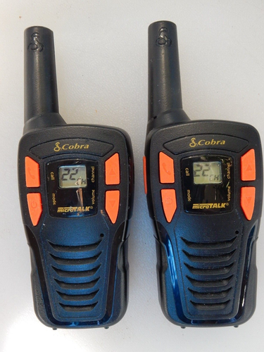 (2) COBRA ACXT145 Walkie Talkies MicroTalk 16-Mile Range Two-Way Radio ...