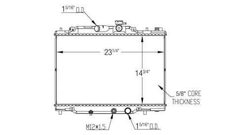 TYC 13579 Radiator Assy for Toyota Yaris Sedan/Yaris iA 2017-2018 Model ...