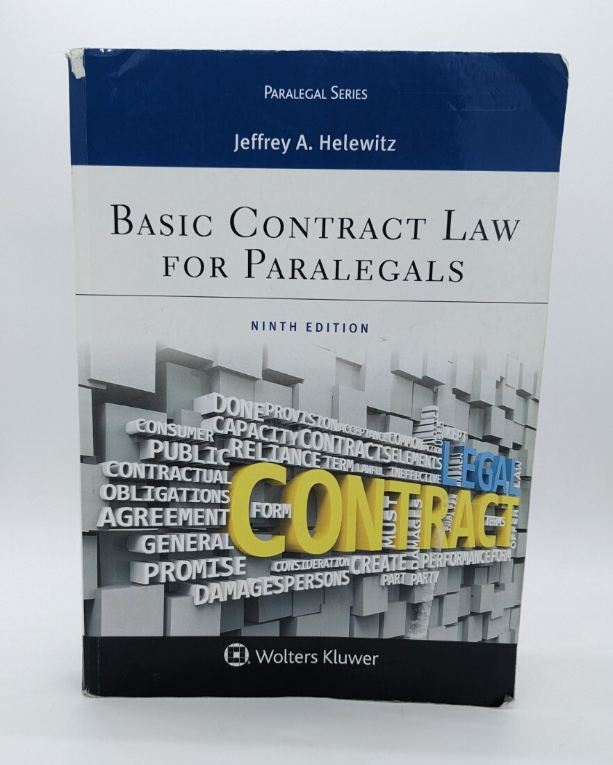 Basic Contract Law for Paralegals, Paperback by Helewitz, Jeffrey A ...