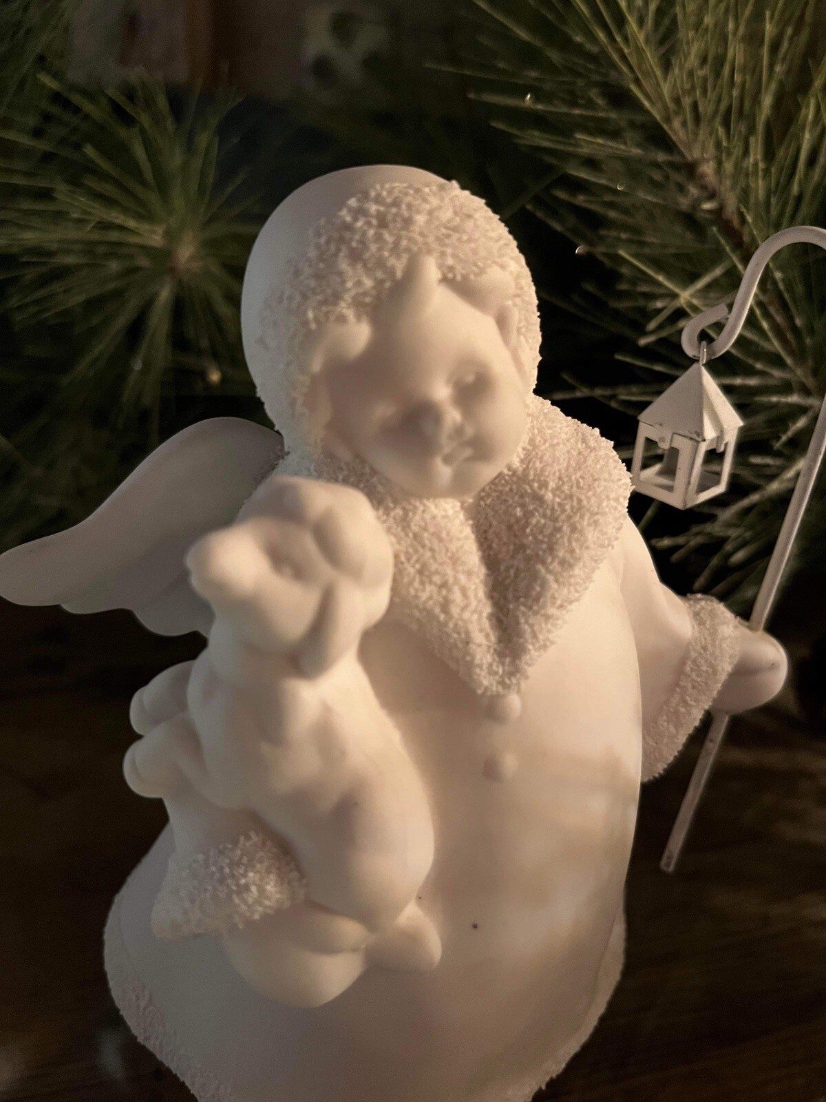 Vintage Porcelain Victorian Snow Angel Figurine Statue White 6” Tall ...