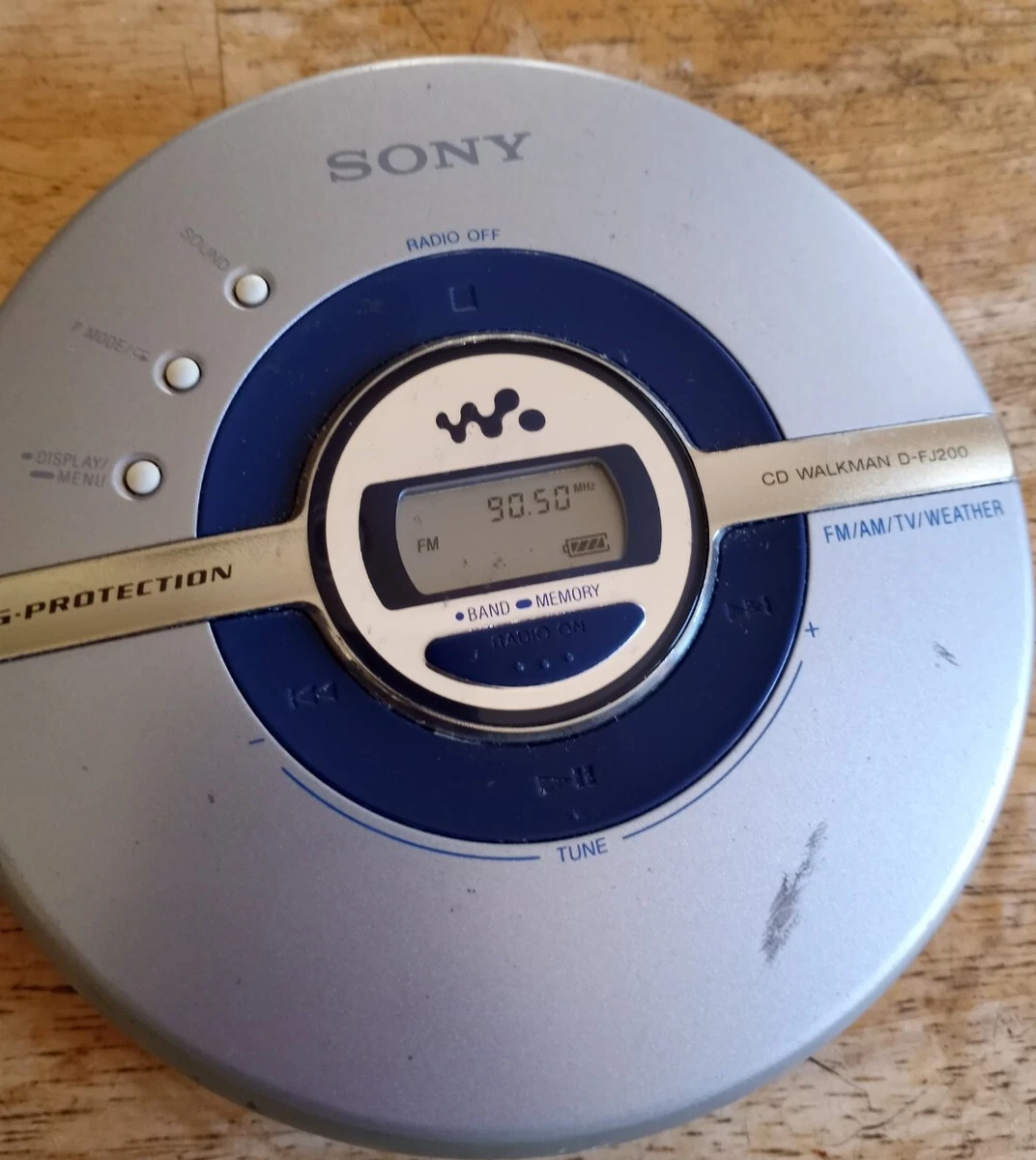 Sony Walkman Cd Player Blue