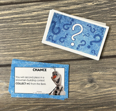 2014 Monopoly Jr Frozen Replacement Piece Part Question Mark Card | eBay