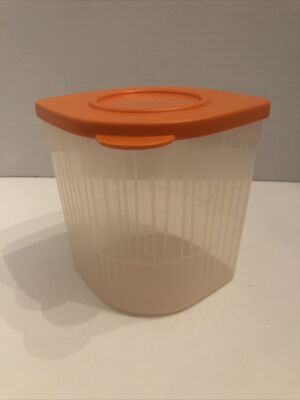 Tupperware 4 1/3 Cup Fresh n Cool Orange Refrigerator Container # 5057A ...