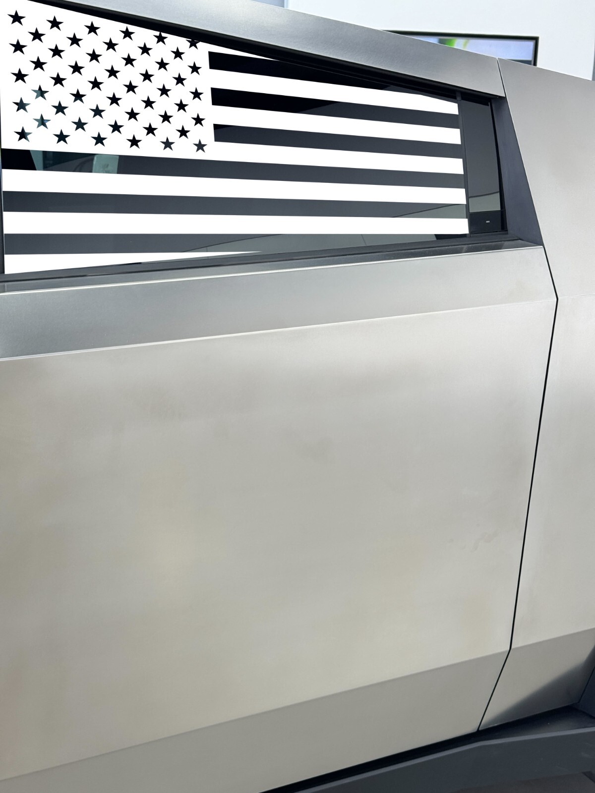 For Tesla Cybertruck Rear Window American Flag Vinyl Decal Sticker ...