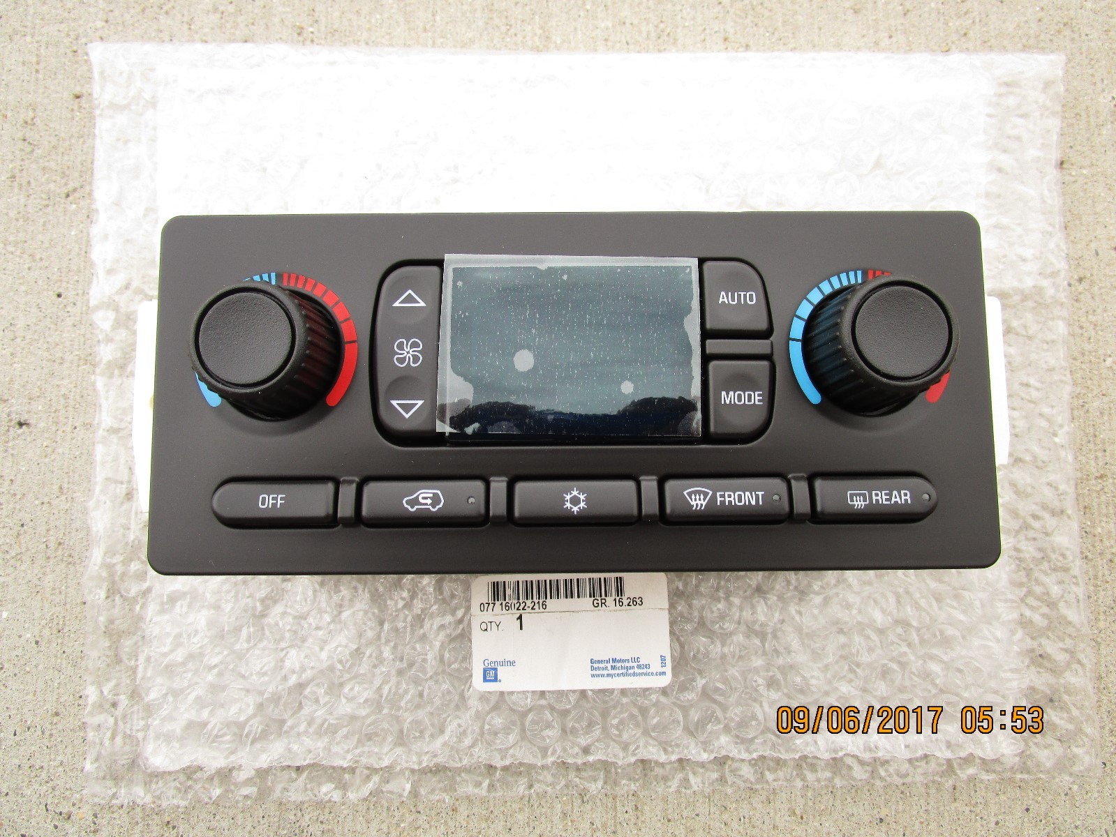 03 04 OLDSMOBILE BRAVADA A/C HEATER CLIMATE TEMPERATURE CONTROL BRAND ...