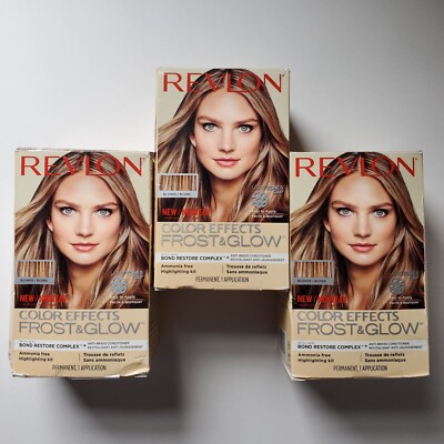 3 Revlon Color Effects Frost & Glow Highlights Blonde Kit With ...