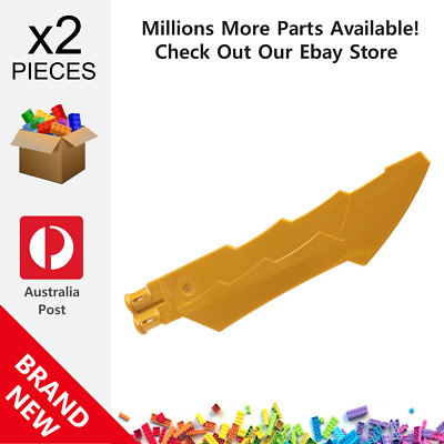 2x Genuine LEGO™ Gold Propeller 1 Blade 14L with 2 Axle 79895 6385972 ...