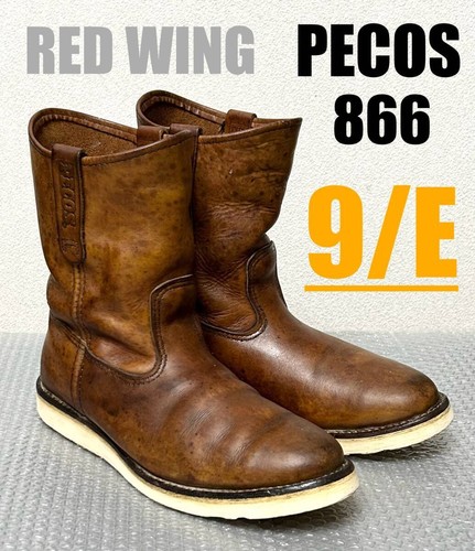 Red Wing size 9/E 866 Pecos Boots Brown Leather Made in USA Men’s | eBay