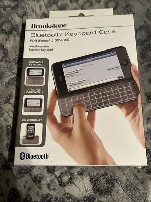 Brookstone Bluetooth Keyboard Case for iPhone 5 NIB | eBay