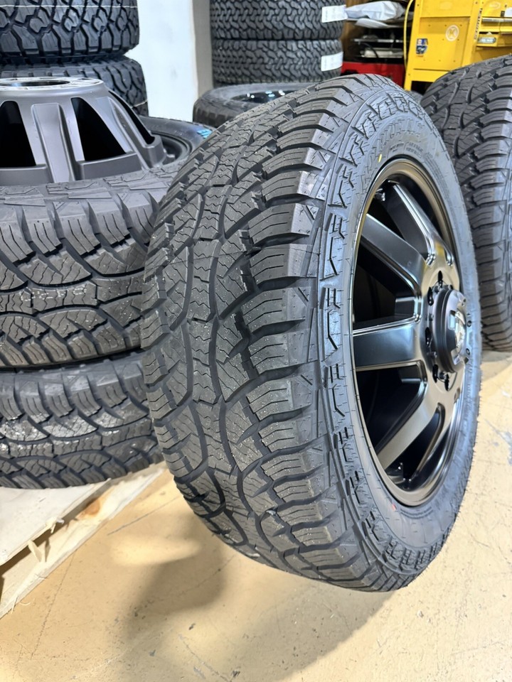 20" Fuel Maverick Dually D436 Wheels 32" AT Tires 8x200 Ford Super Duty ...